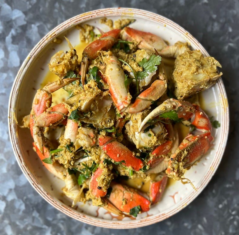 Garlic Black Pepper Crab Recipe - by Andrea Nguyen