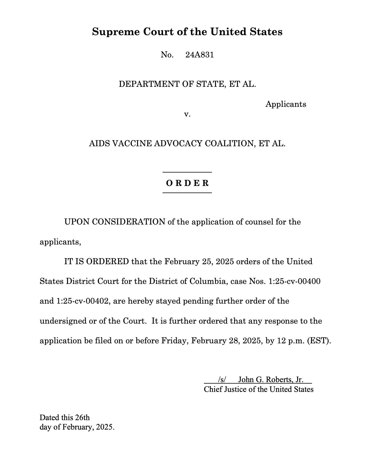 Chief Justice Leaps In To Save Trump DOJ From Consequences Of Defying A ...