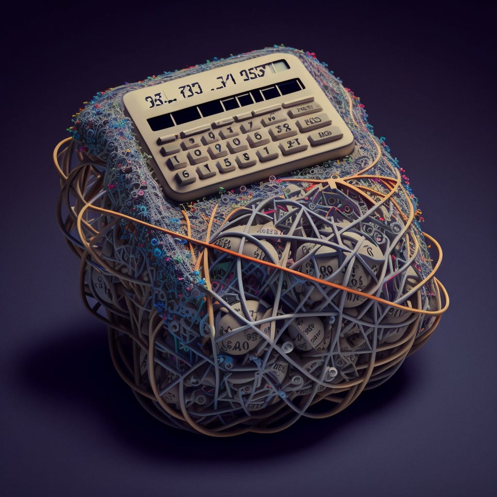 GPT-4 thinks it has a calculator module, then corrects itself