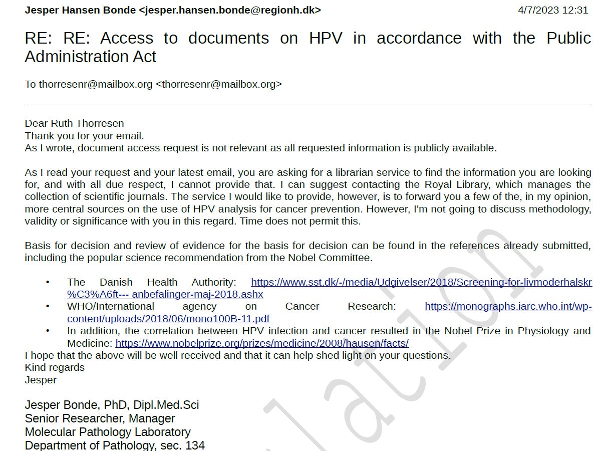 Hvidovre Hospital & test-pusher Jesper Bonde, Denmark have no ...