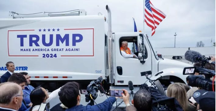 3 Snapshots: The Garbage Man, Women Standing Up, An Inspiring Message