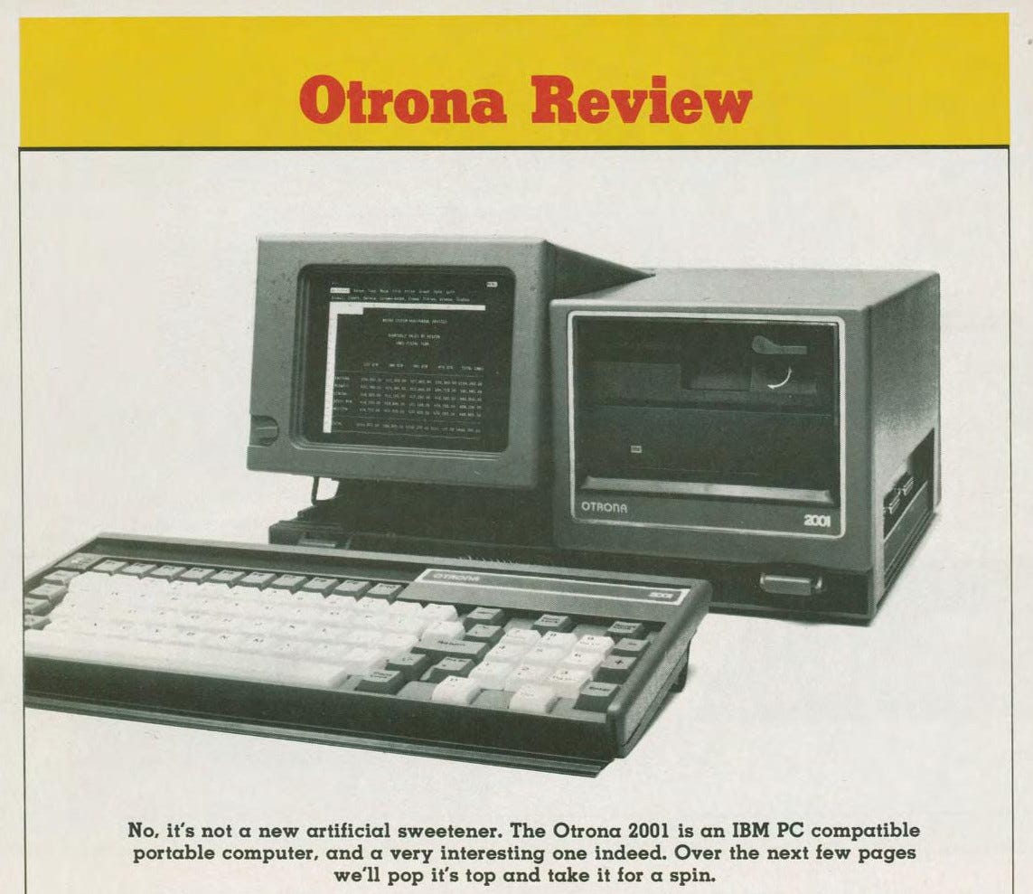 The Story of Otrona -- The Colorado Computer Company of the early 1980s.