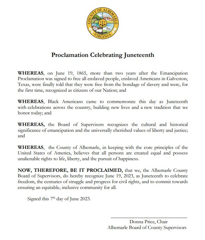 Juneteenth celebrations continue this week with Scottsville tour ...