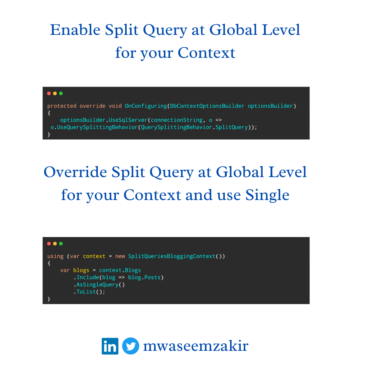 Episode 5 Single Vs Split Query In Entity Framework Core