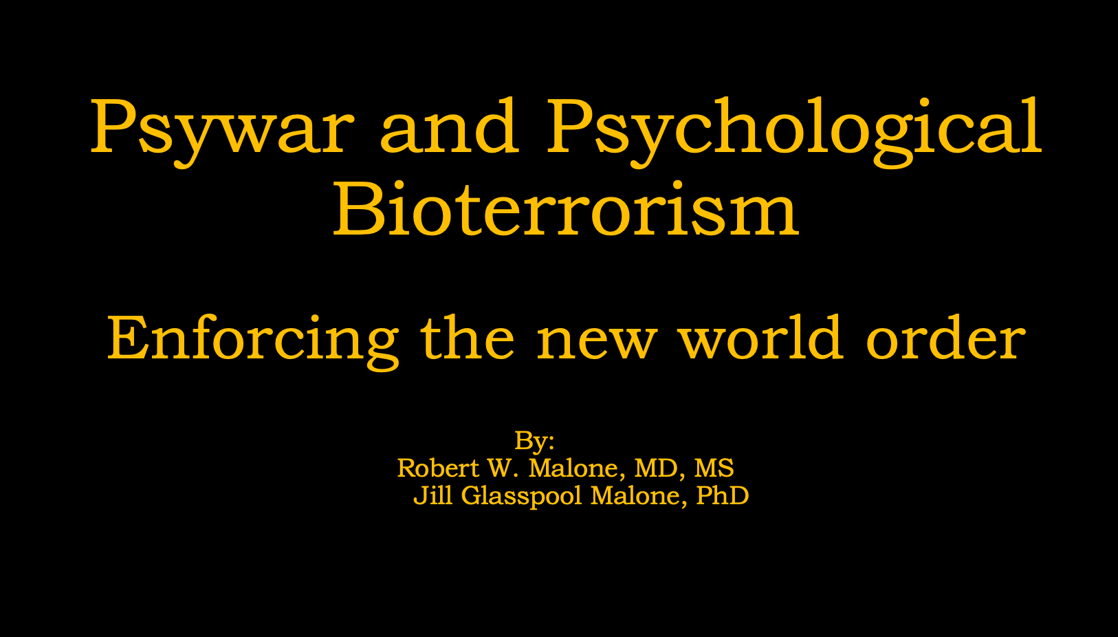 Our New Book: PsyWar and Psychological Bioterrorism
