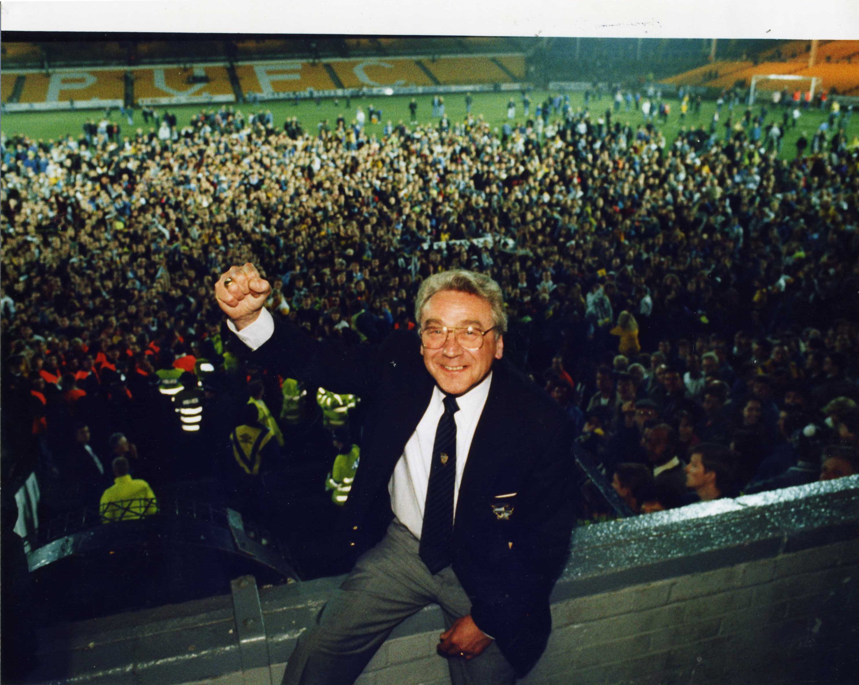 Getting the message across at Vale Park - by Mike Baggaley
