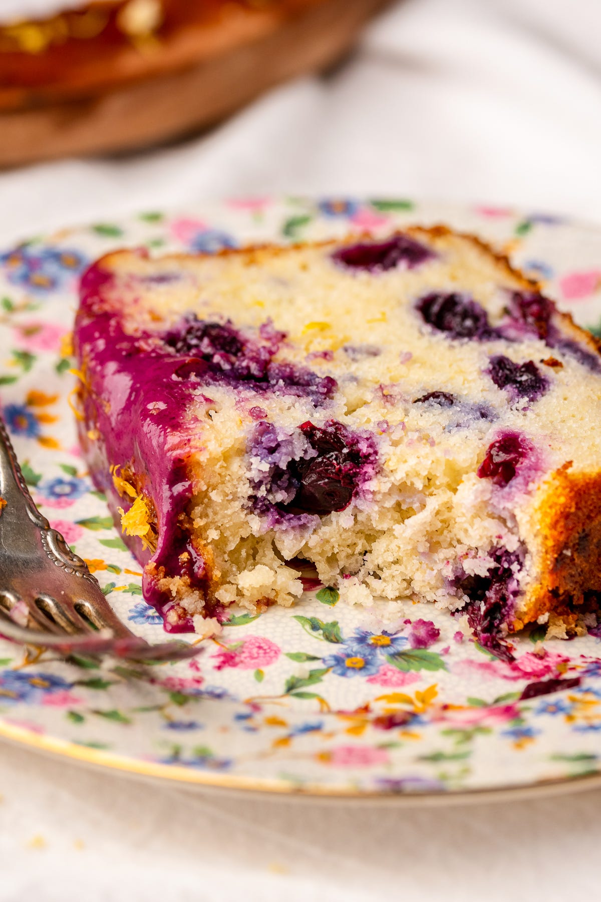 Lemon Blueberry Yogurt Cake - by Callan Wenner