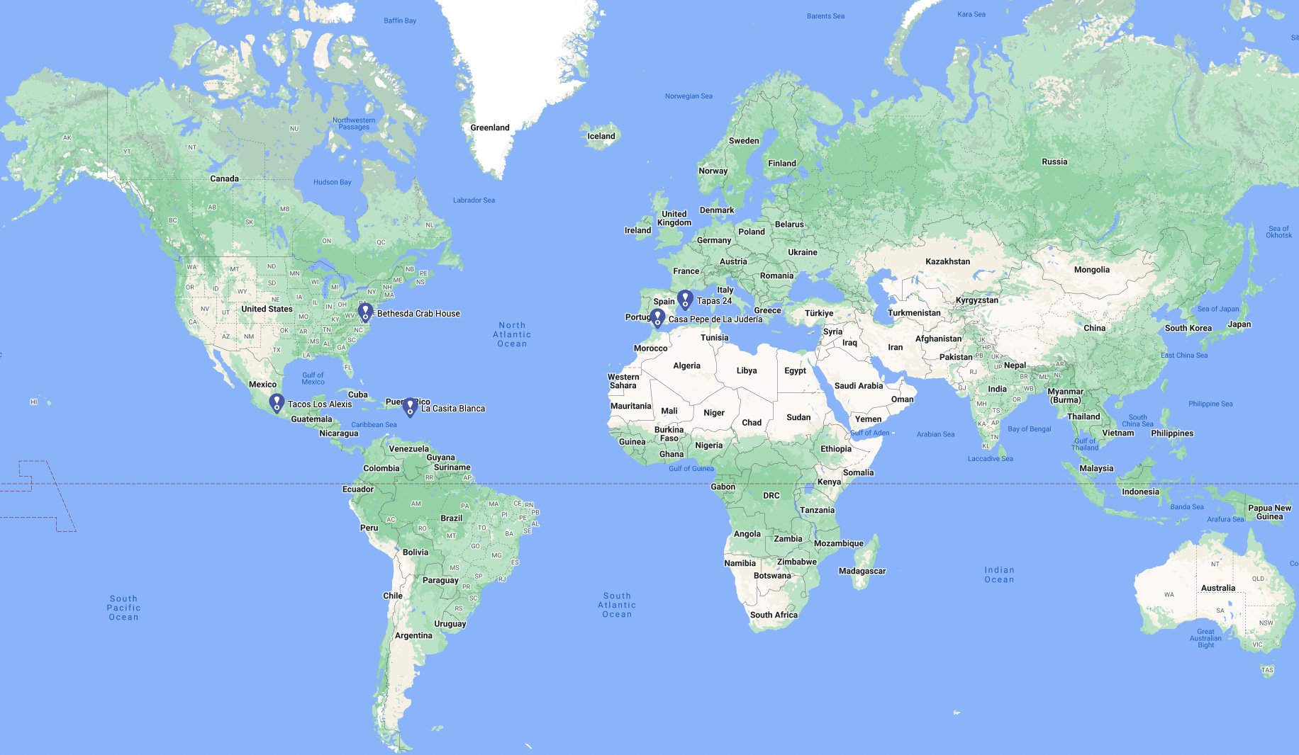 The Chef's List Map - The Chef's List by José Andrés