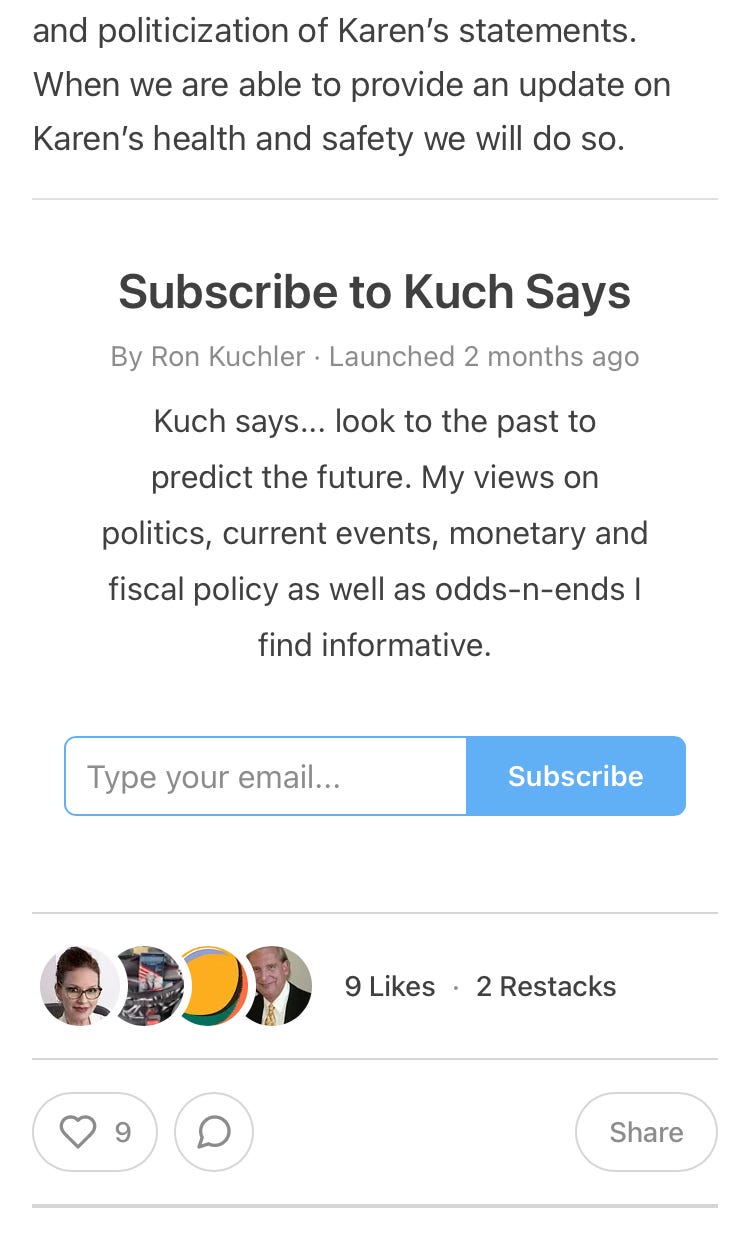 Karen Kingston's Brother Ron Leaves a Public Statement