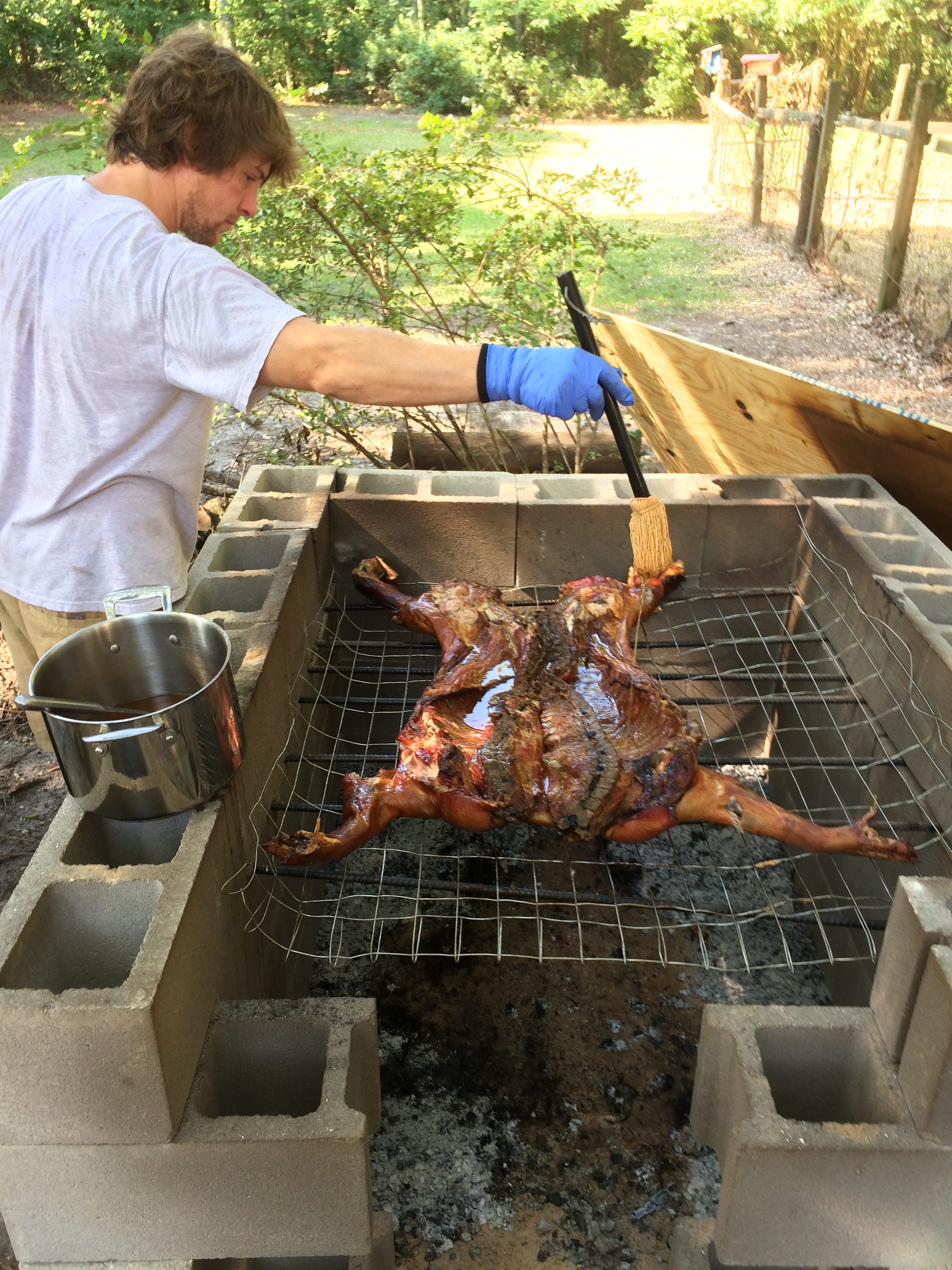 Cinder Block Pit - by Miller Howerton