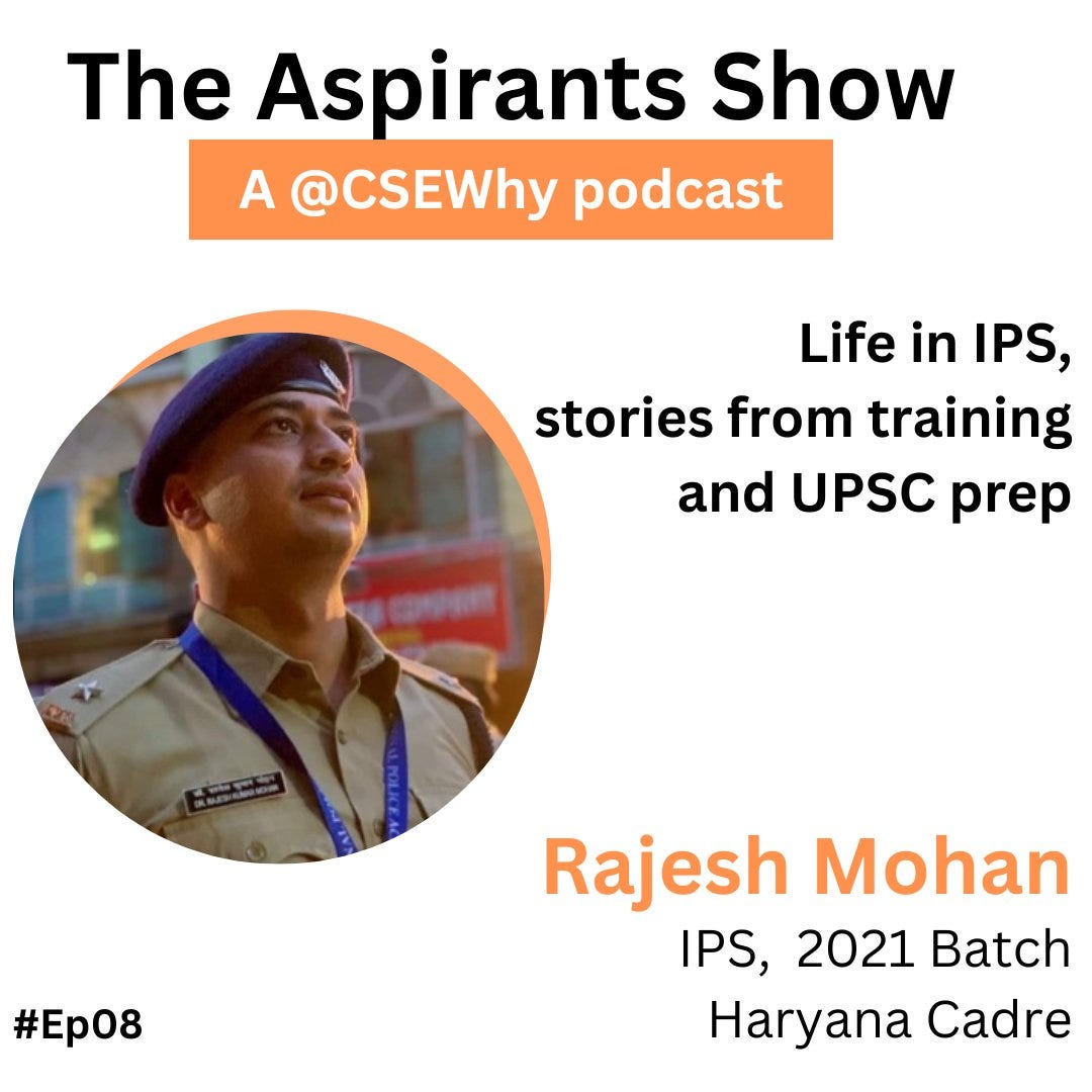 #103: IPS Rajesh Mohan | The Aspirants Show