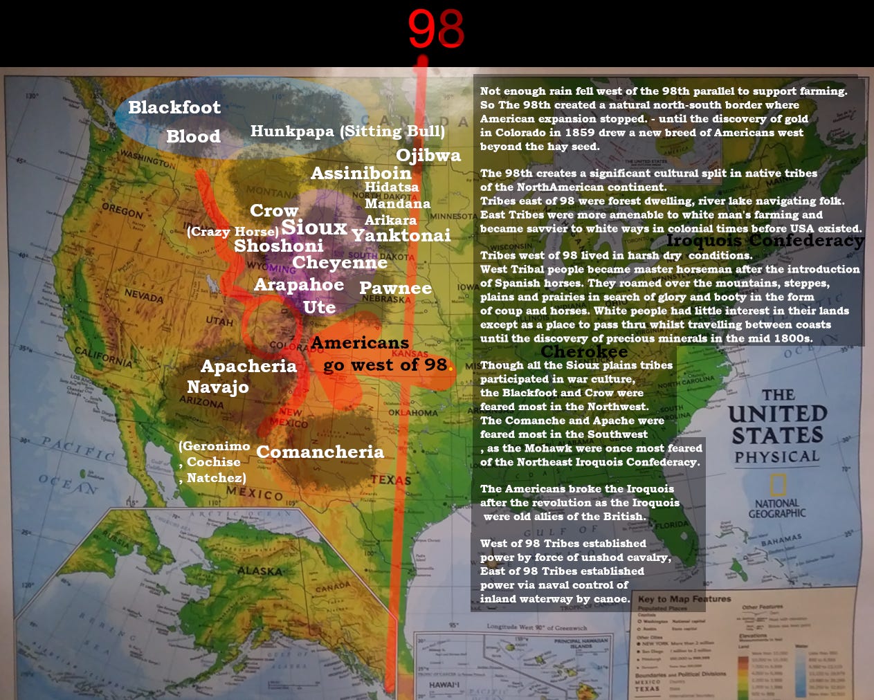 Visualize a Comanche Mandala & Diagram How the West Was Won by Six Guns