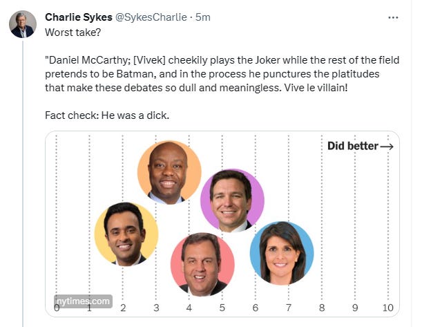 "You're Just Scum" - by Charlie Sykes - The Bulwark