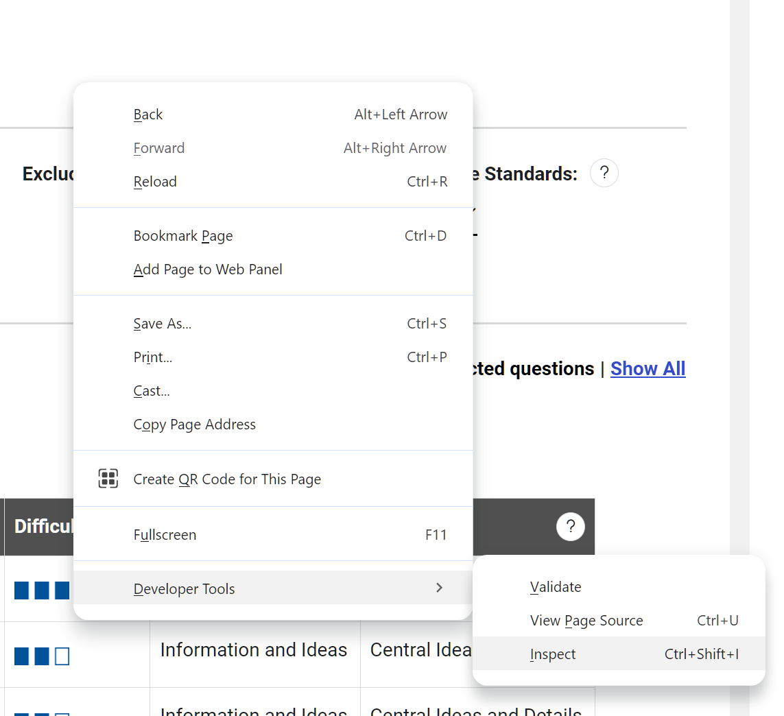 SAT Suite Question Bank: Auto-tick Tutorial