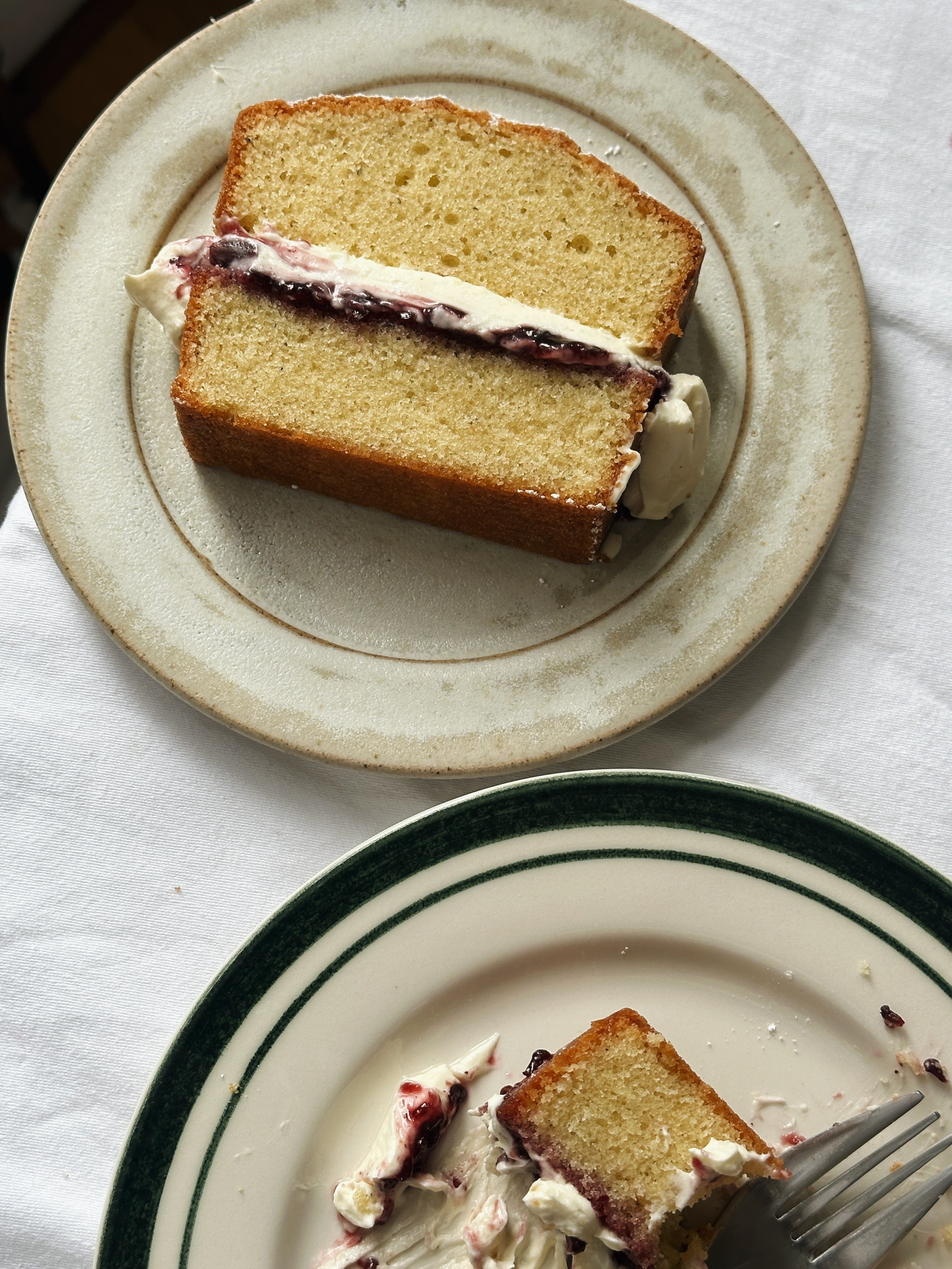 Cardamom Loaf Cake with Jam & Cream - by Benjamina Ebuehi
