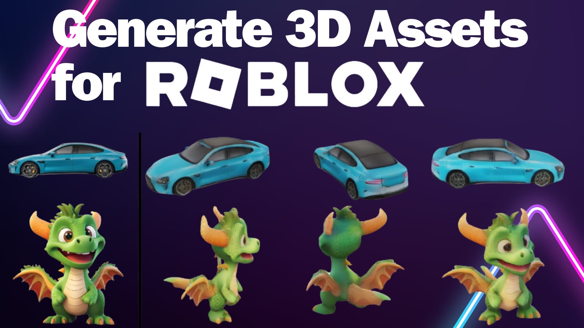 Generate 3D Assets for Roblox using a free AI tool