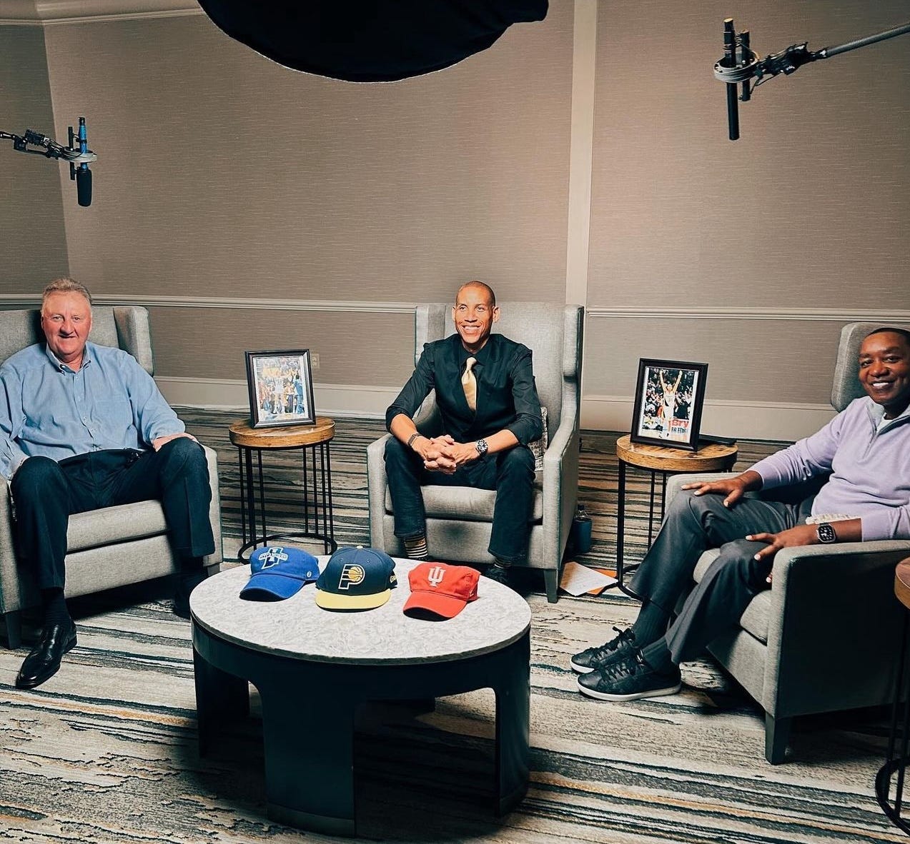 Reggie Miller reunites with Larry Bird, Isiah Thomas for upcoming NBA ...