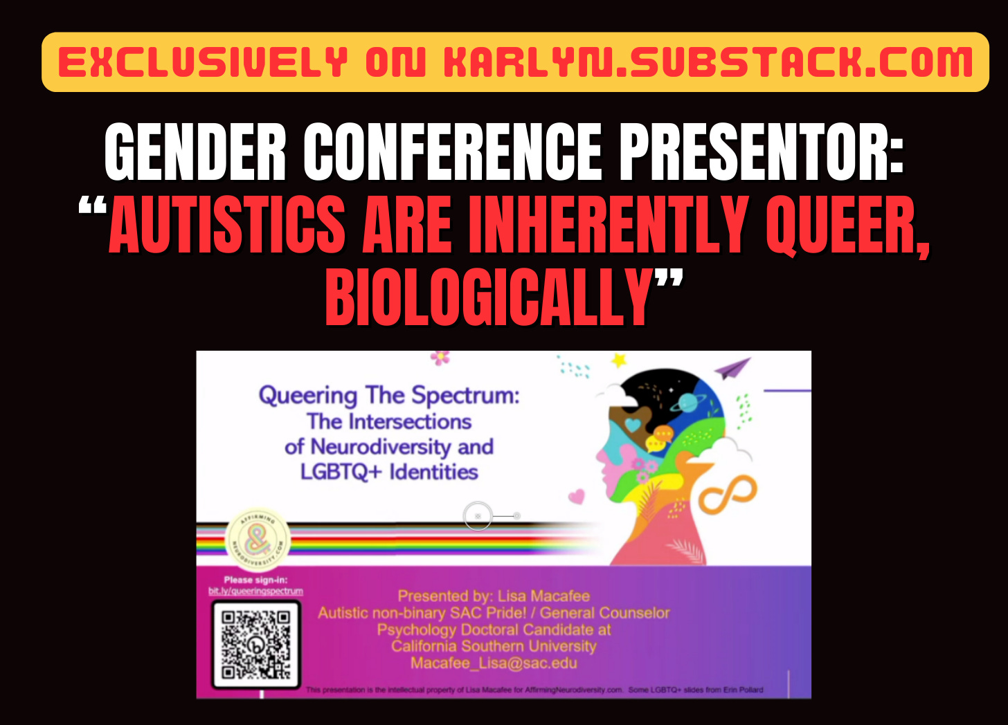 EXCLUSIVE: "Autistics are inherently queer, biologically" according to ...