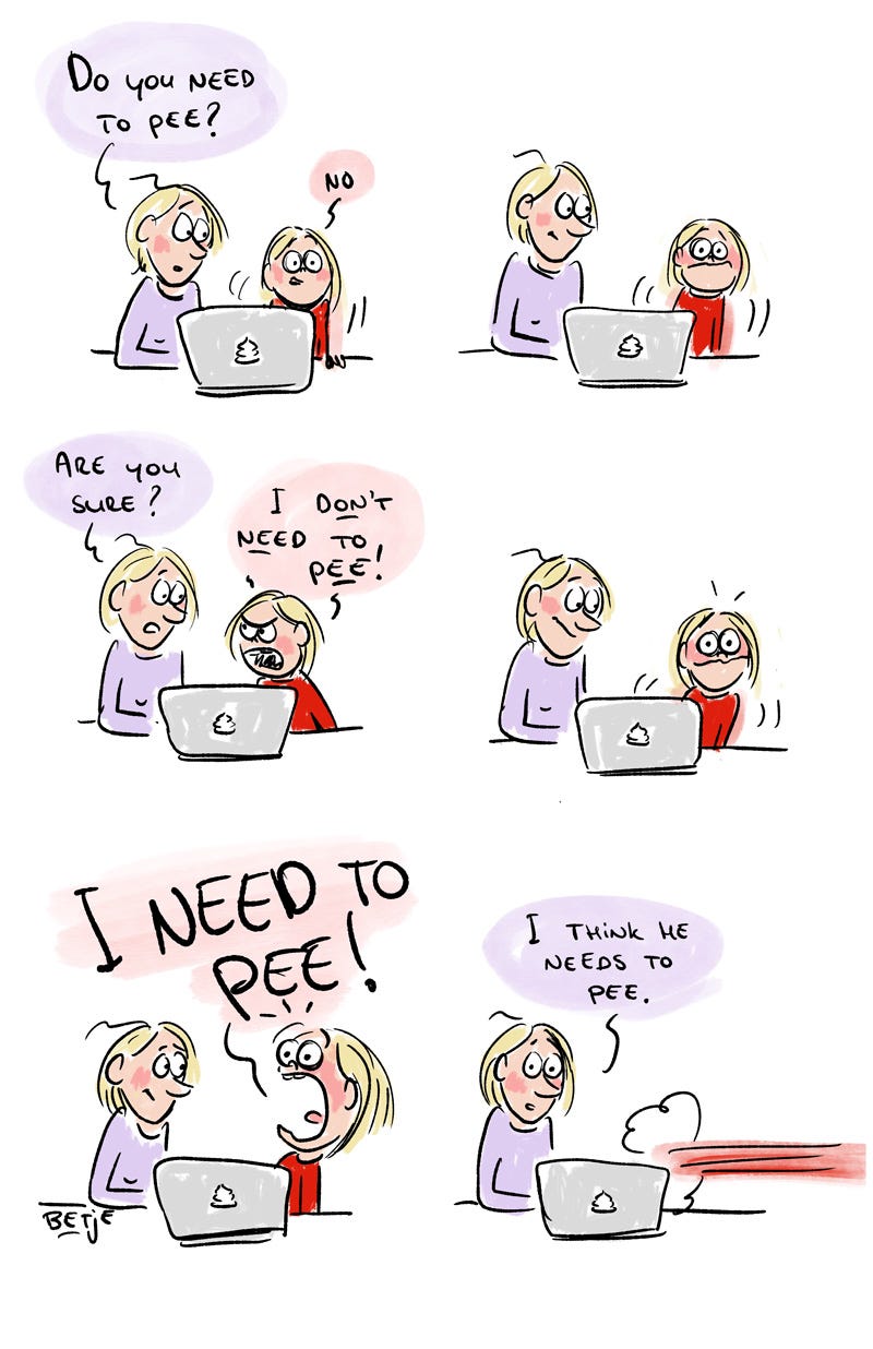 😳 Funny or not, here I am... - Betje’s Comics