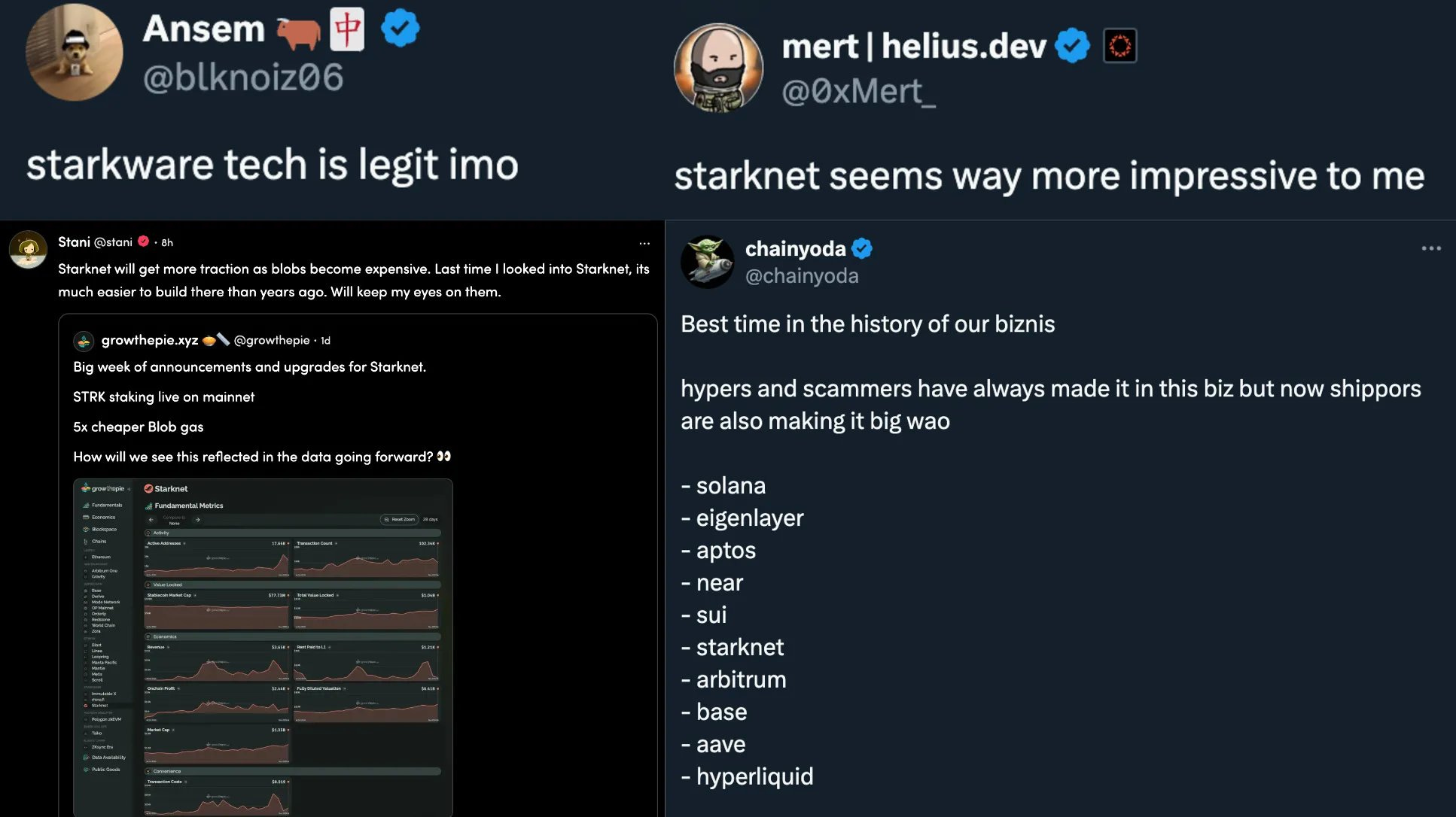 The Starknet ecosystem is so back - by Starknet_OG