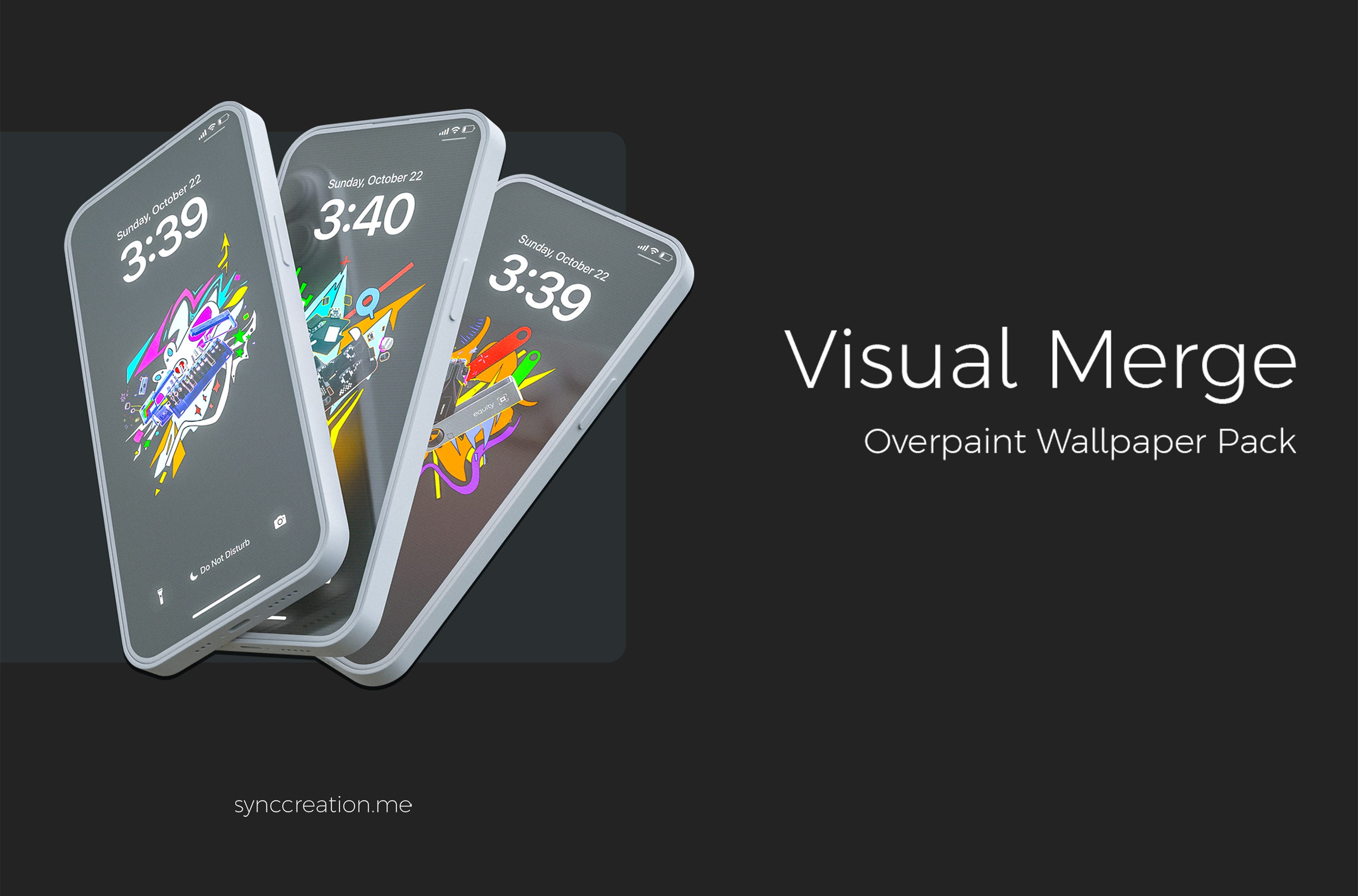 Visual Merge Overpaint Wallpaper Pack - by synccreation