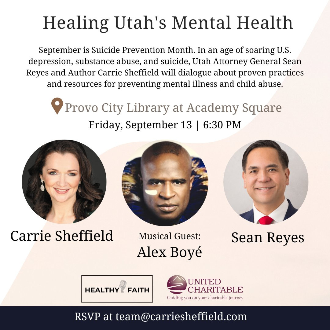 Hope and Healing: Utah Suicide Prevention With Attorney General Sean ...