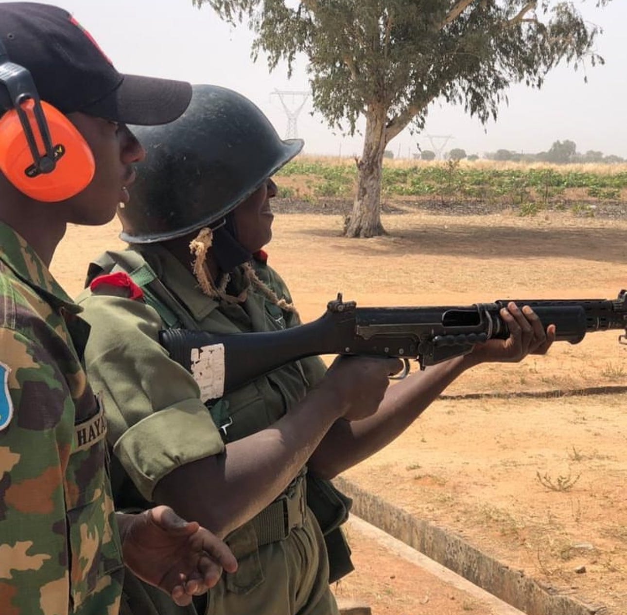 Israeli modified Saiga rifles in Nigerian military service