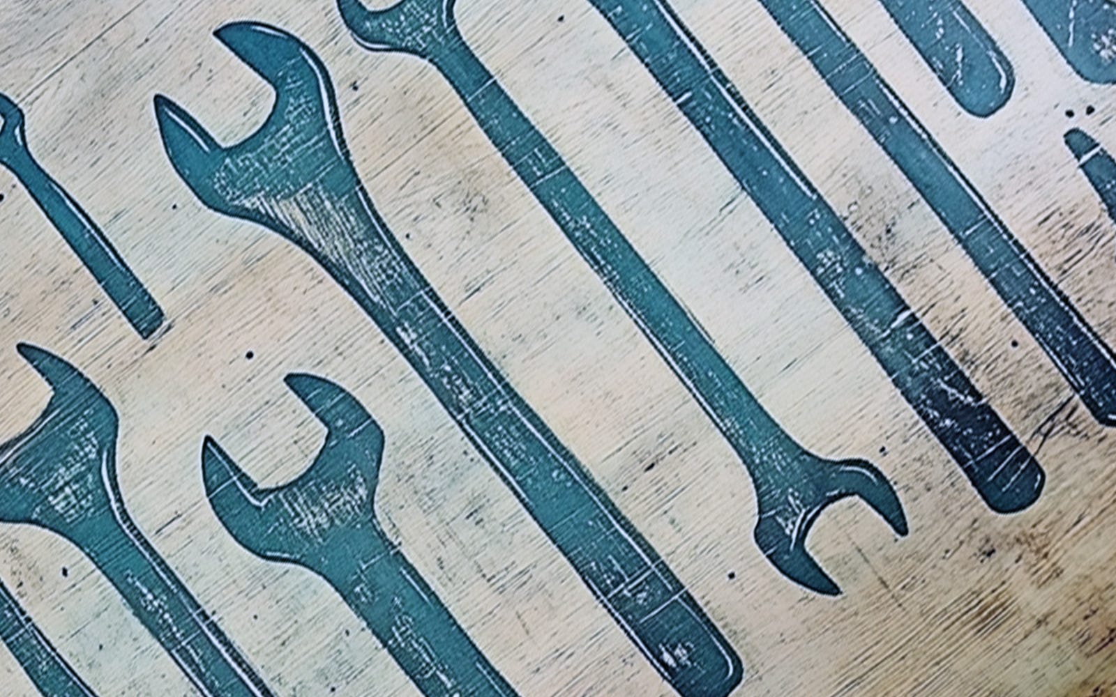 Minimalist tool organizer doubles as art with elegant tool silhouettes