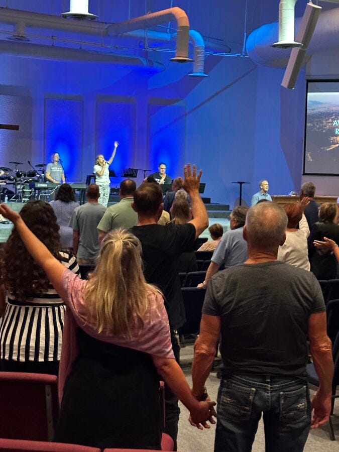 A Gallery Of The Faithful Gathering For Church. Album 4