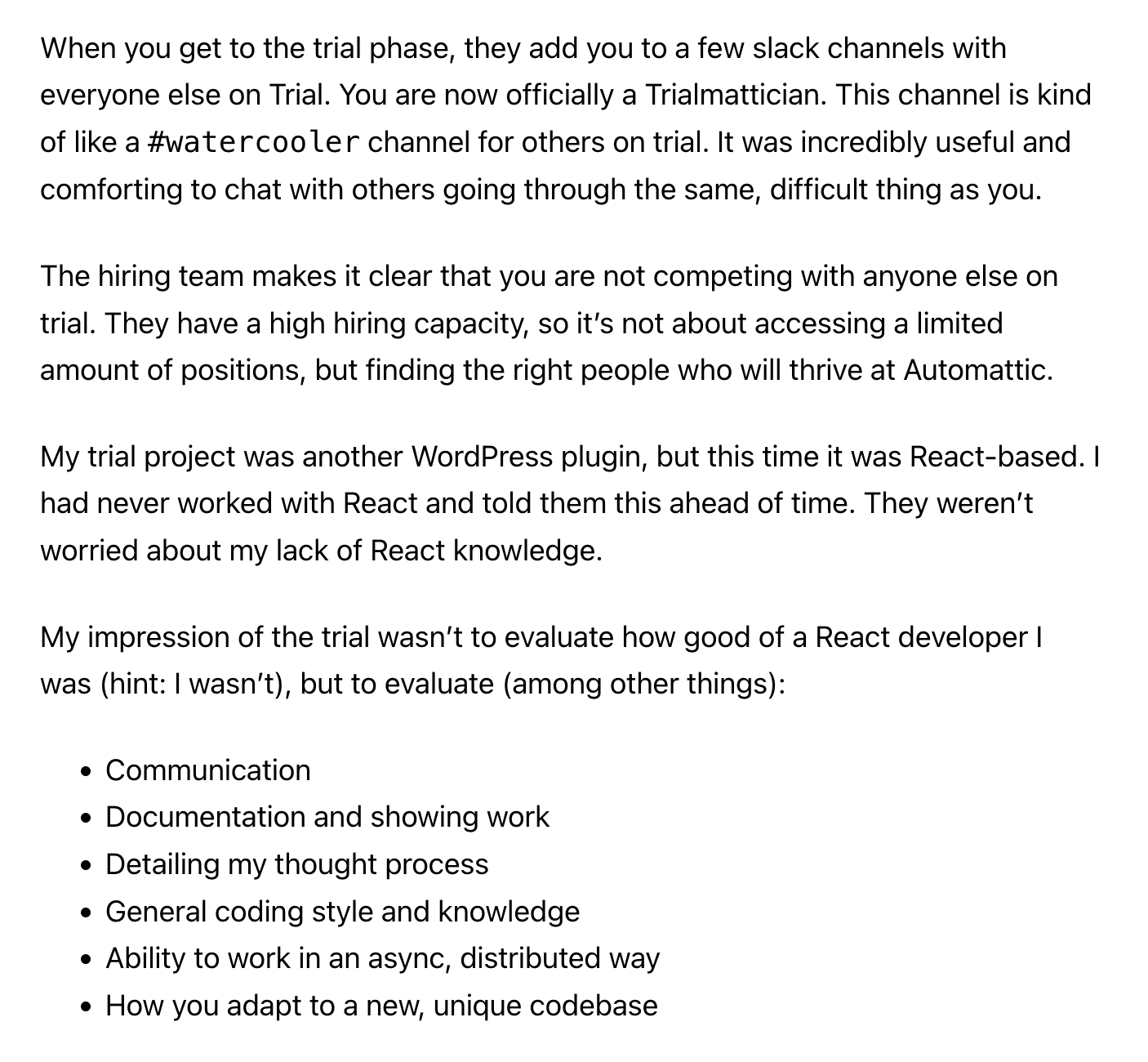 Adding a work trial to your interview process