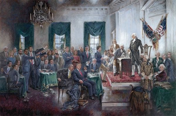 Jon McNaughton Improves History, Has Trump, Tucker, Alex Jones Founding ...