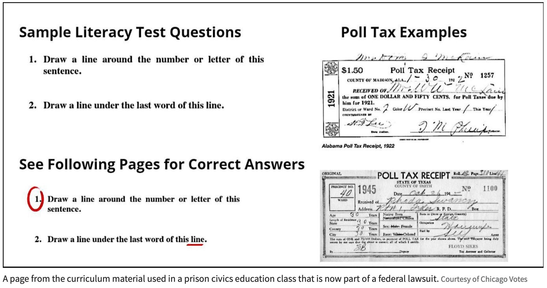 Voting Literacy Test Sample