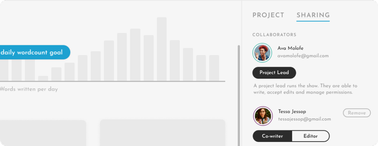 Collaboration features in First Draft Pro - by Tarryn