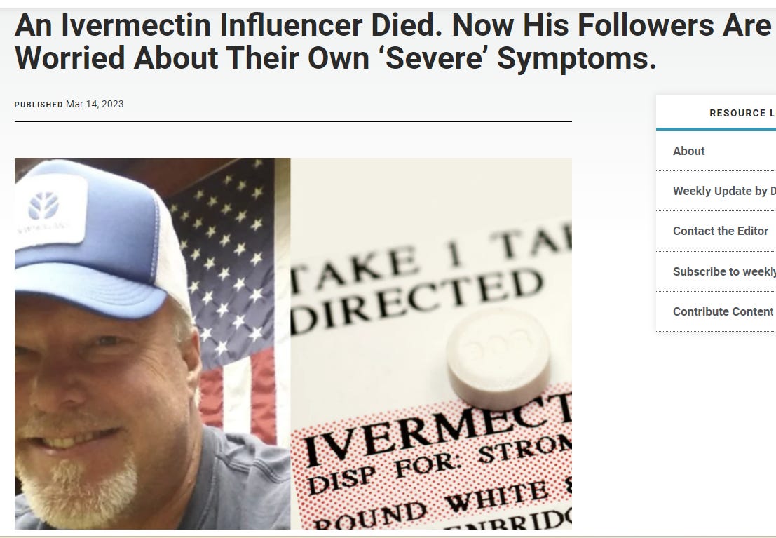 The Players Behind IVERMECTIN: How the World Became Convinced to Eat ...