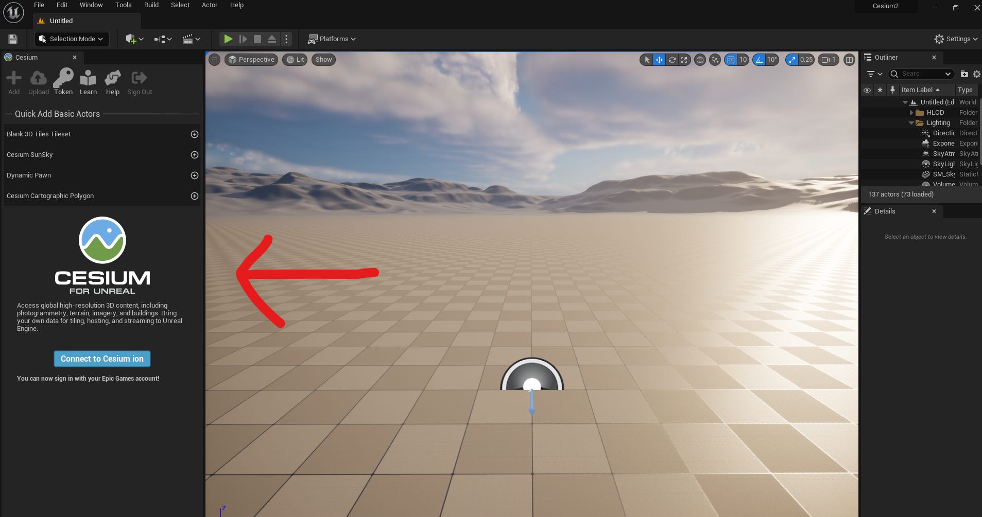UE5.2：Cesium for Unrealのメモ - toya desk