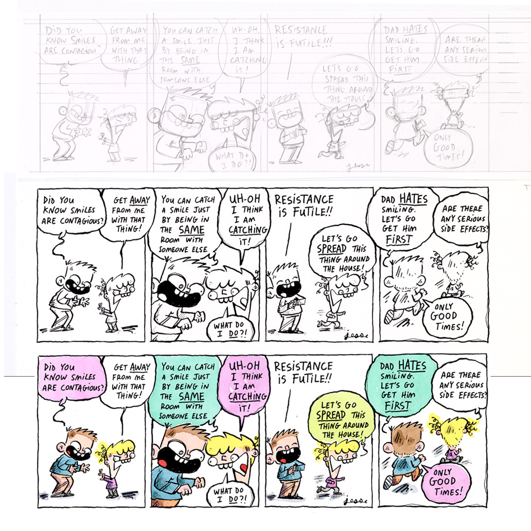 The Evolution of a TEX Comic Strip - by Jesse Atwell
