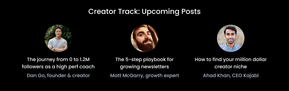 Creator Economy: Creator Track