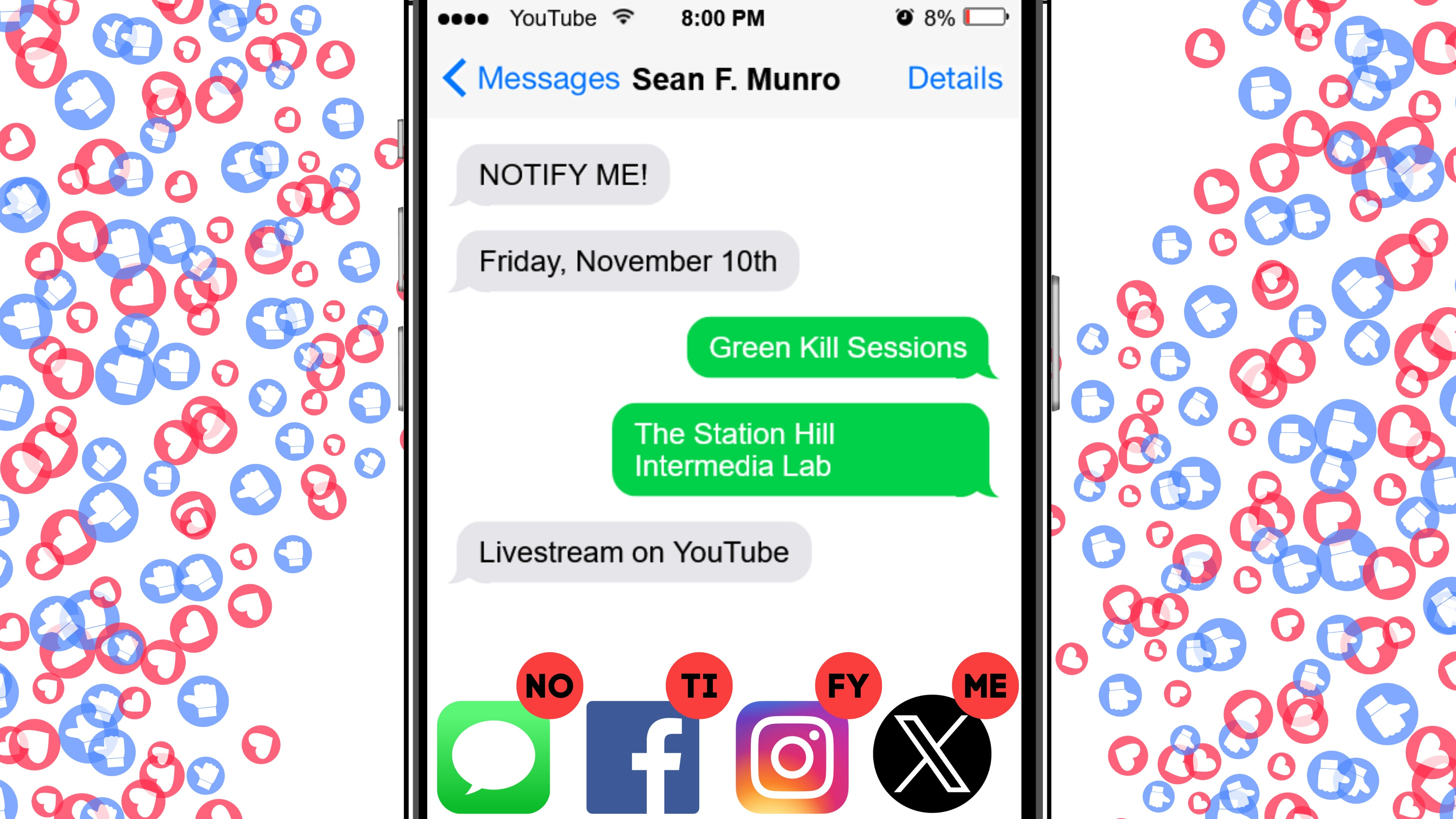Sean F. Munro's Notify Me!, Friday, November 10, 8 PM, Green Kill Sessions
