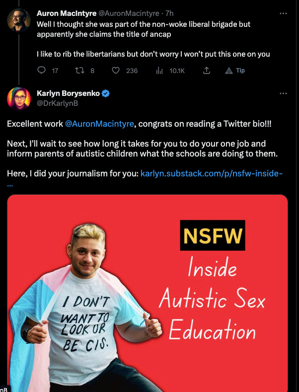 Auron MacIntyre of The Blaze deserves to have his kids transitioned.