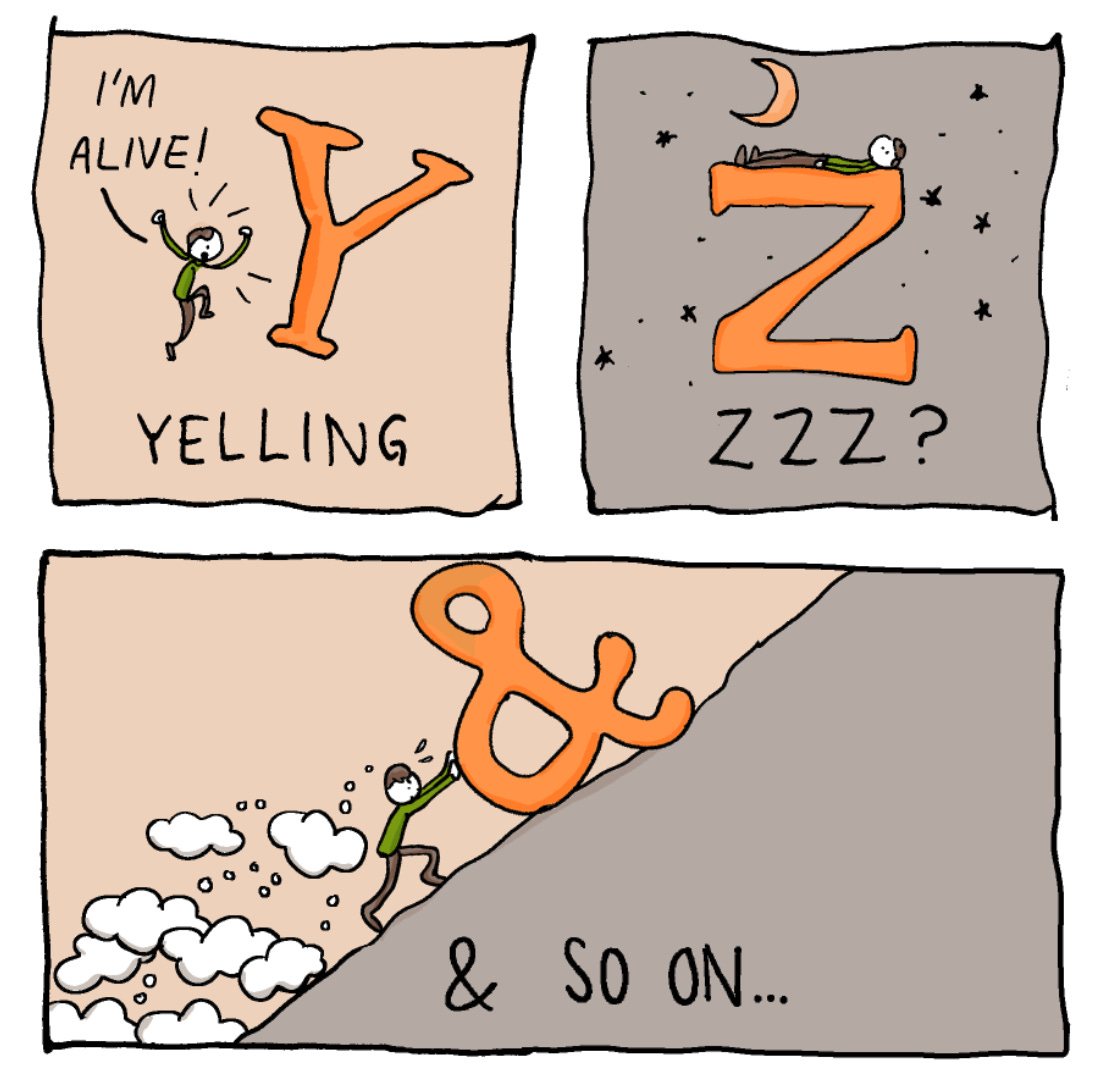 The Overthinker's Alphabet - by Grant Snider