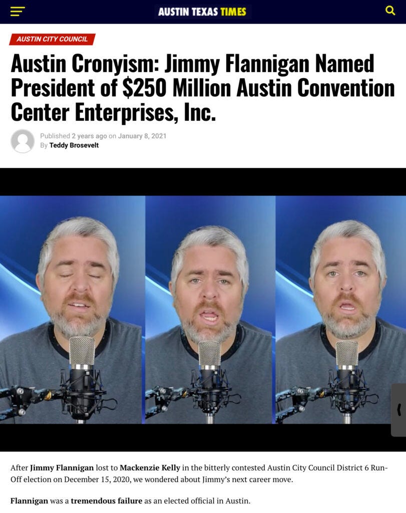 Jimmy Flannigan's Troubling Legacy: Corruption and Mismanagement Threaten Austin Convention ...