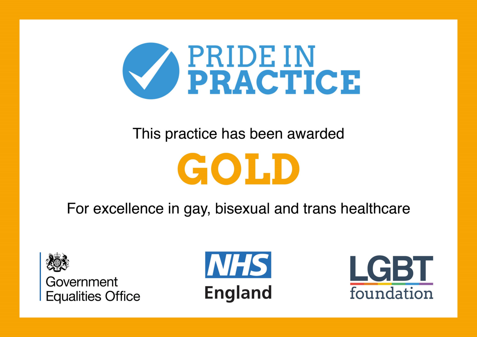 LGBT Foundation’s Pride in Practice Scheme Embedded Throughout NHS