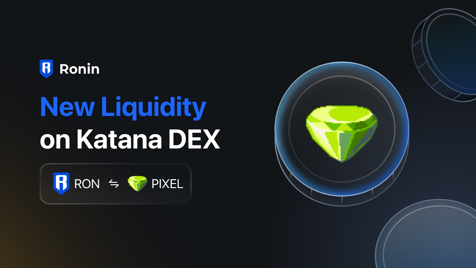 Introducing the RON/PIXEL Liquidity Pool on Katana!