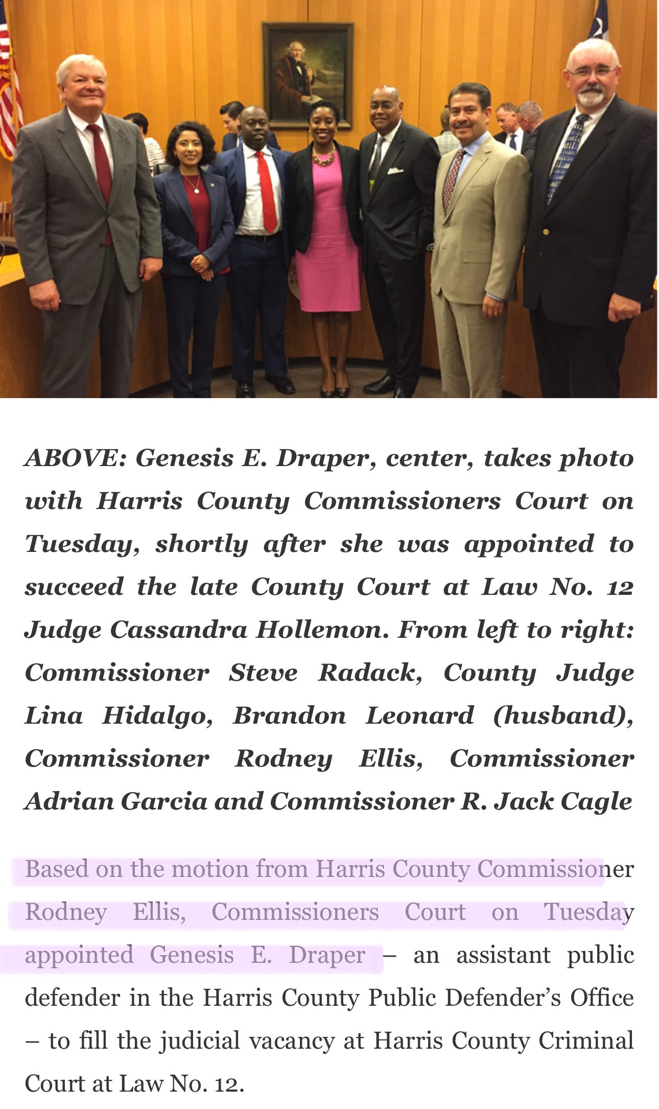 Harris County Continues to Protect Criminals
