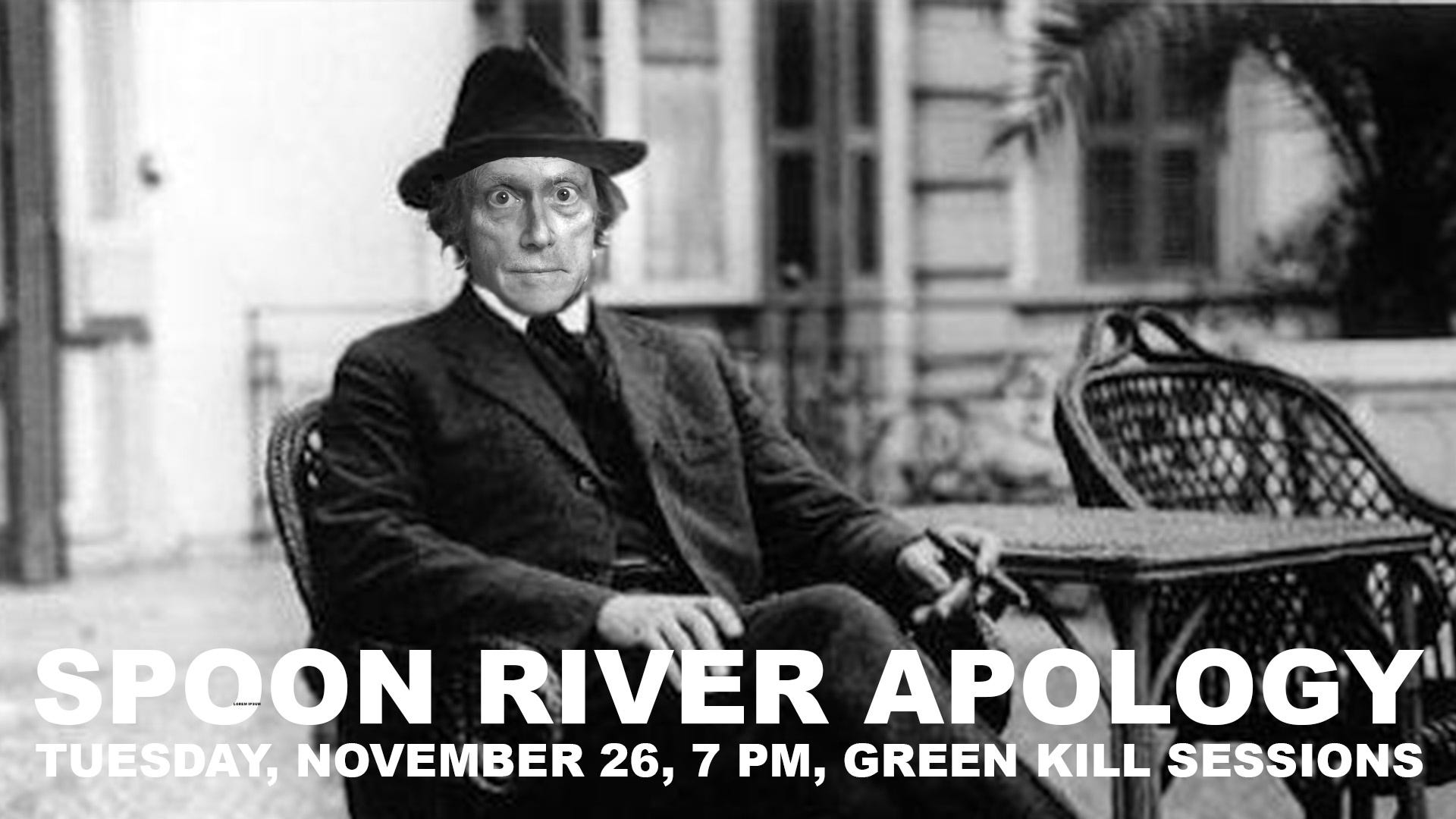 Spoon River Apology, November 26, 7 PM, Green Kill Sessions