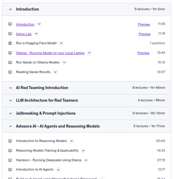 Hands-On AI Red Teaming Course - by Jitendra - Detoxio AI