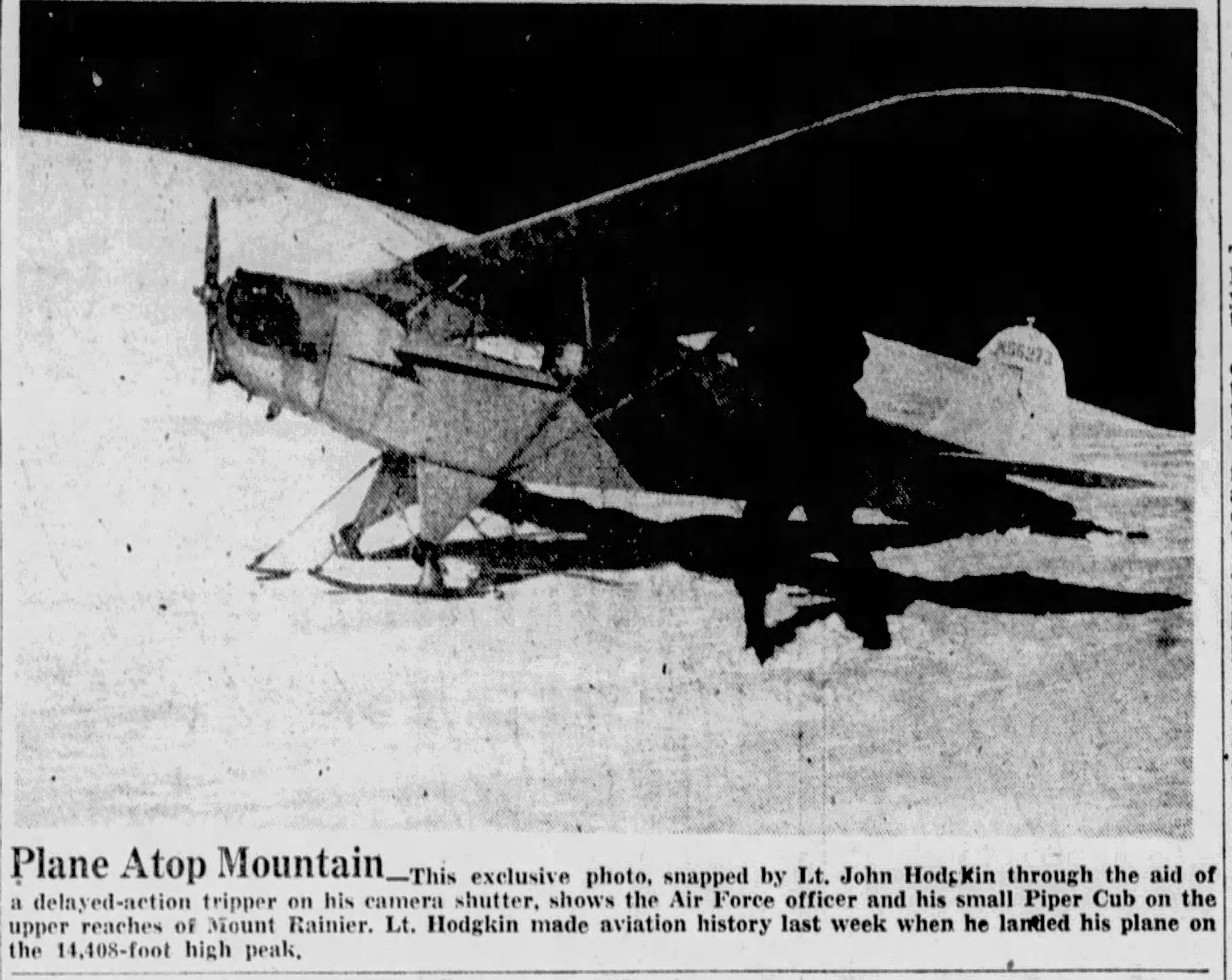 That One Time A Guy Landed A Plane On Mt. Rainier's Summit