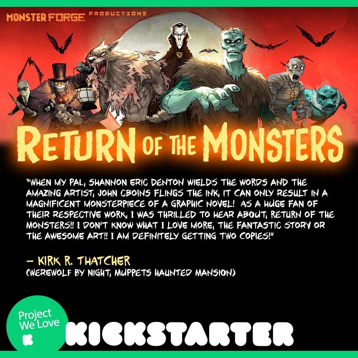Kirk R. Thatcher likes Return of the Monsters!