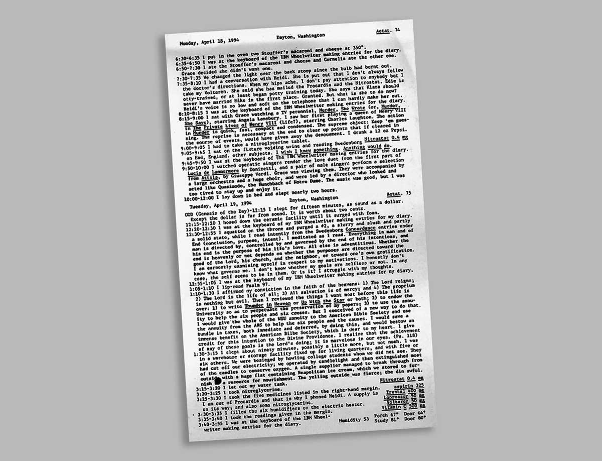 A man sacrificed sleep for 25 years to create history's most obsessive diary