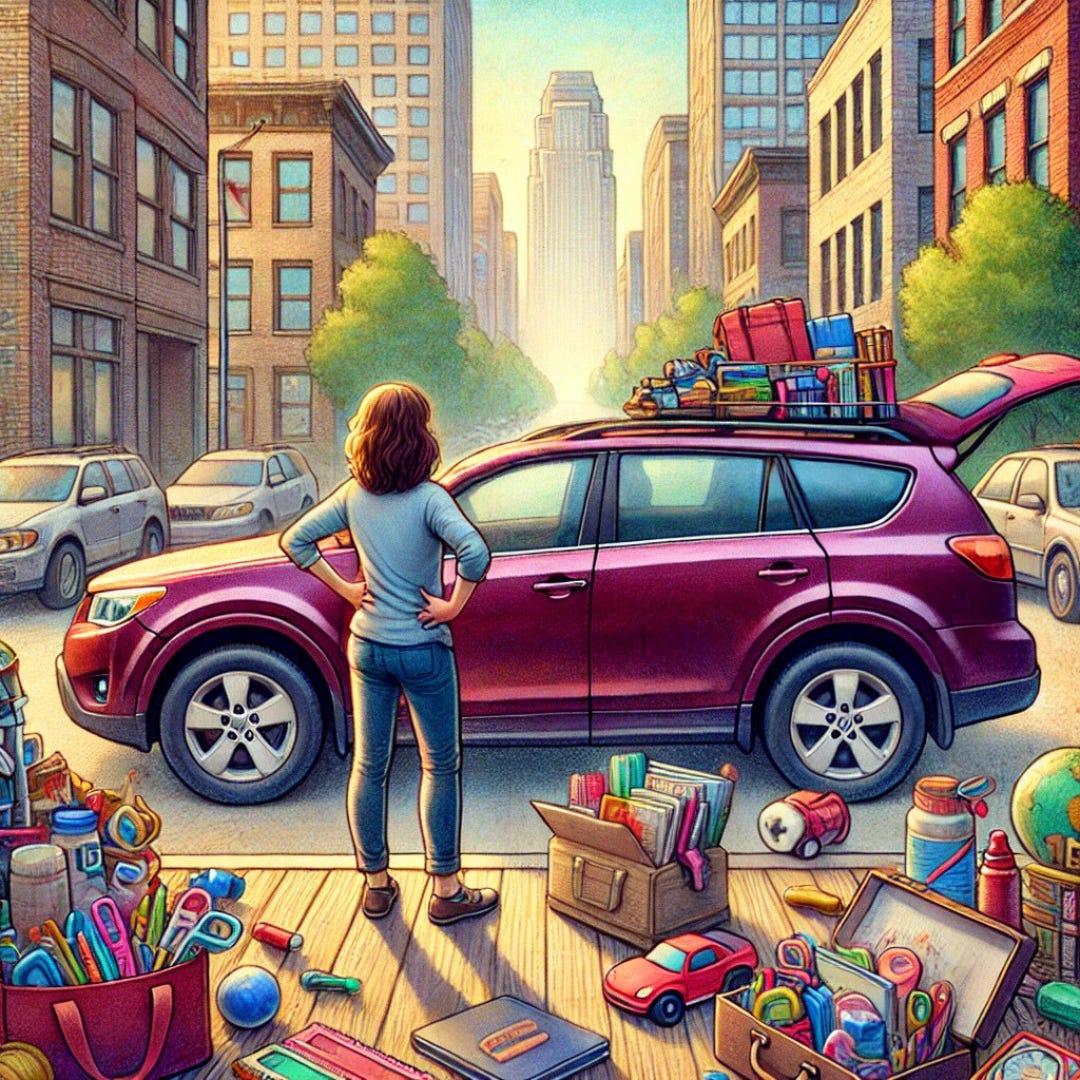 Goodbye to Mitzi, Hello Rav4 - Sandy Day